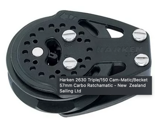 Harken 57mm Carbo Ratchet Cheek Block – Ragged Edge